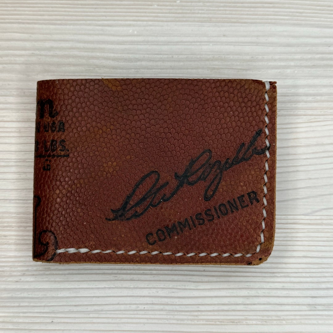 Wilson Football Leather Bifold Wallet Football Leather Wallet Gift for ...