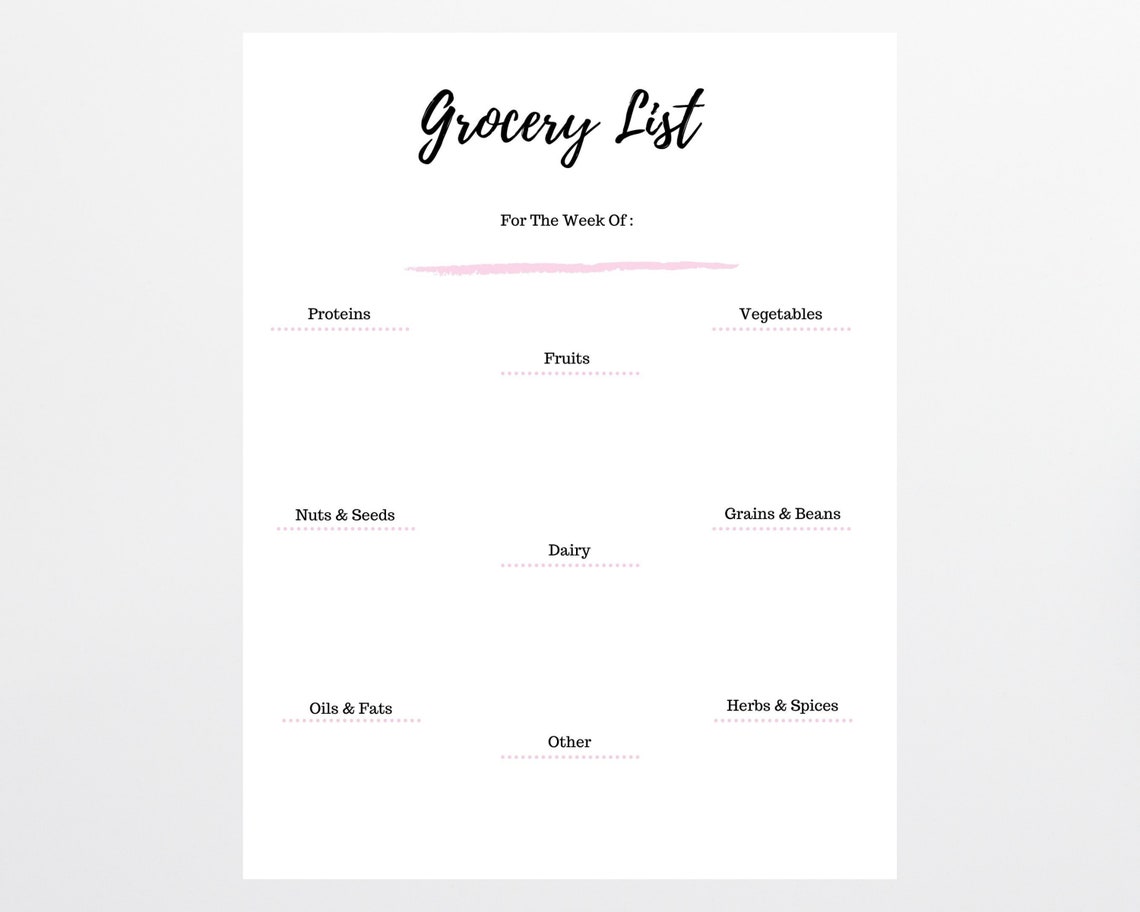 Daily Food Journal, Food Log, Food Diary, Food Tracker, Weekly Meal ...