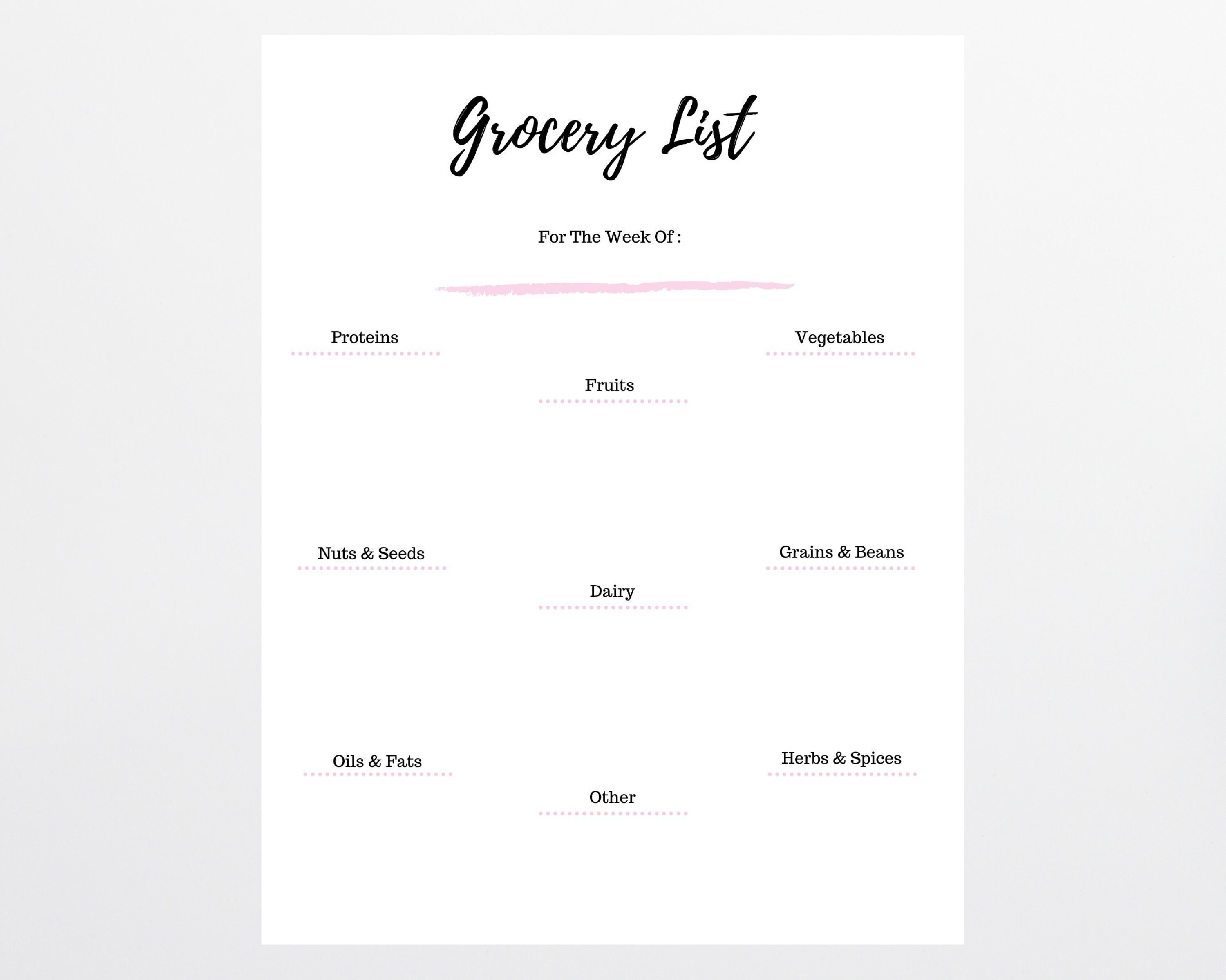 Daily Food Journal, Food Log, Food Diary, Food Tracker, Weekly Meal ...