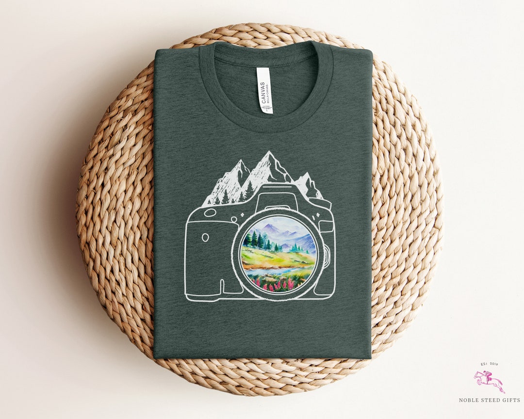 Camera Shirt, Photographer T Shirt, Camera Nature Shirt, Landscape Tee ...