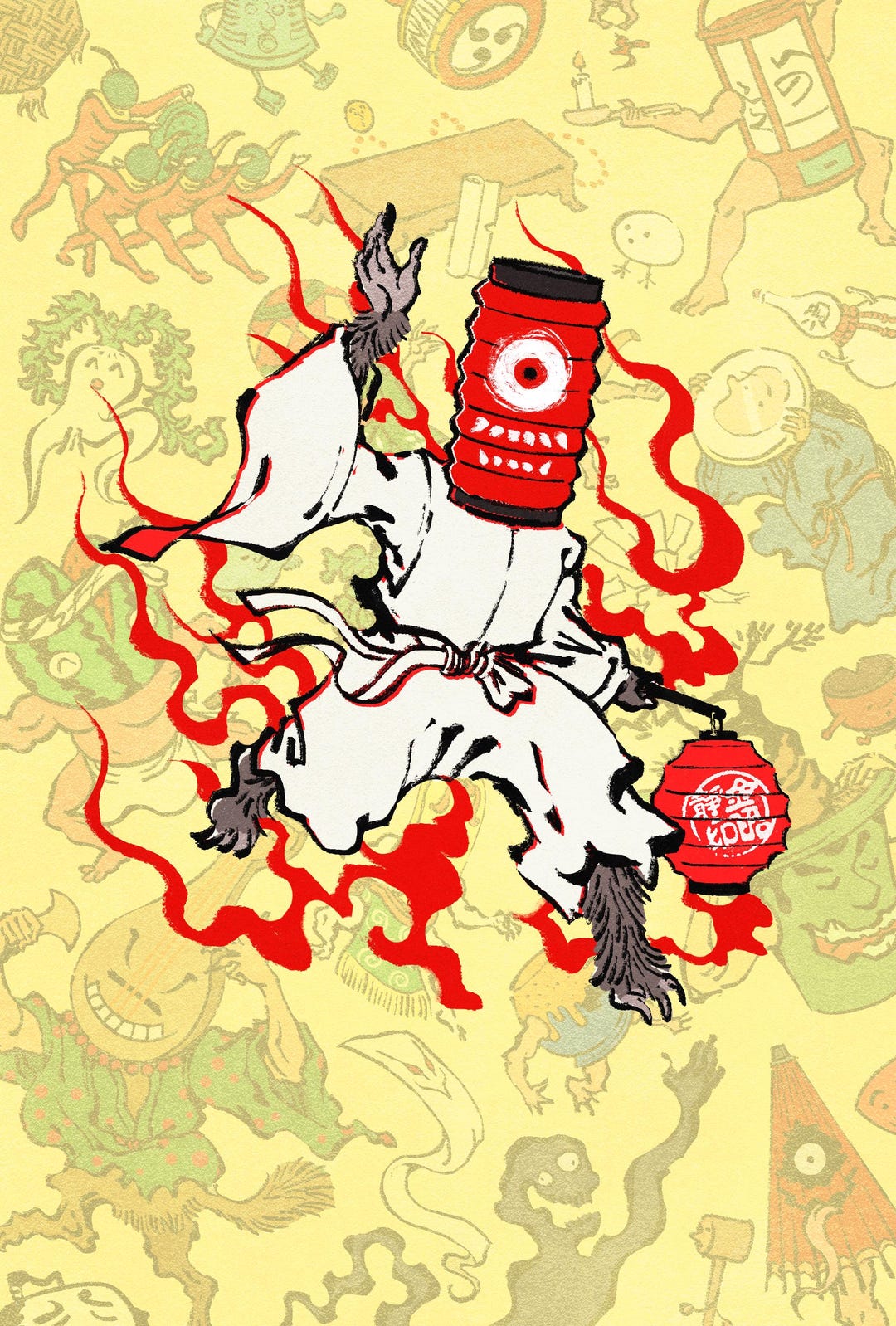 Ode to the Tsukumogami Print - Etsy