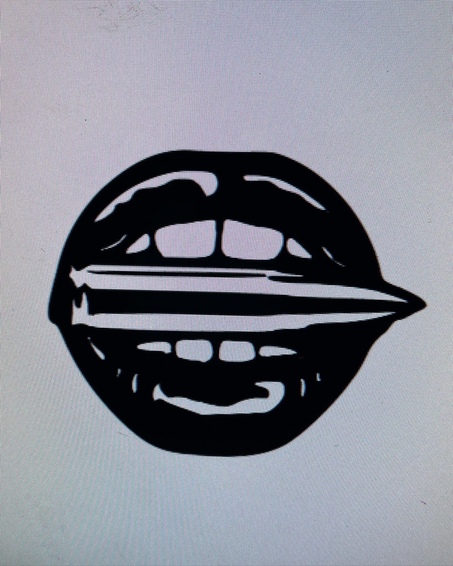 Vampire Lip Vinyl Decal - Etsy