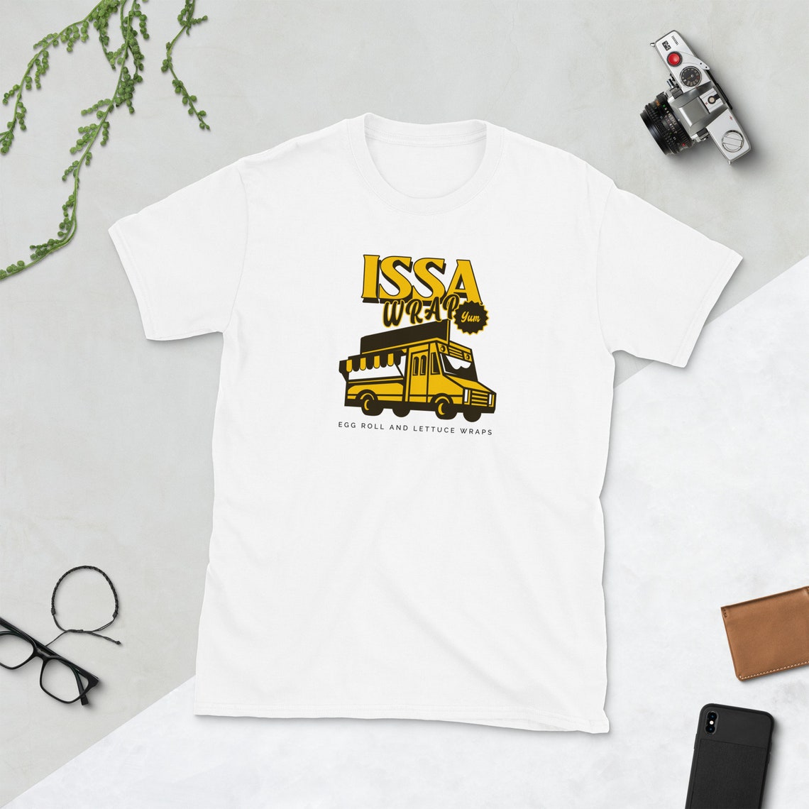 ISSA Wrap Food Truck, Flagship Logo, ISSA Wrap Merch Short-sleeve ...