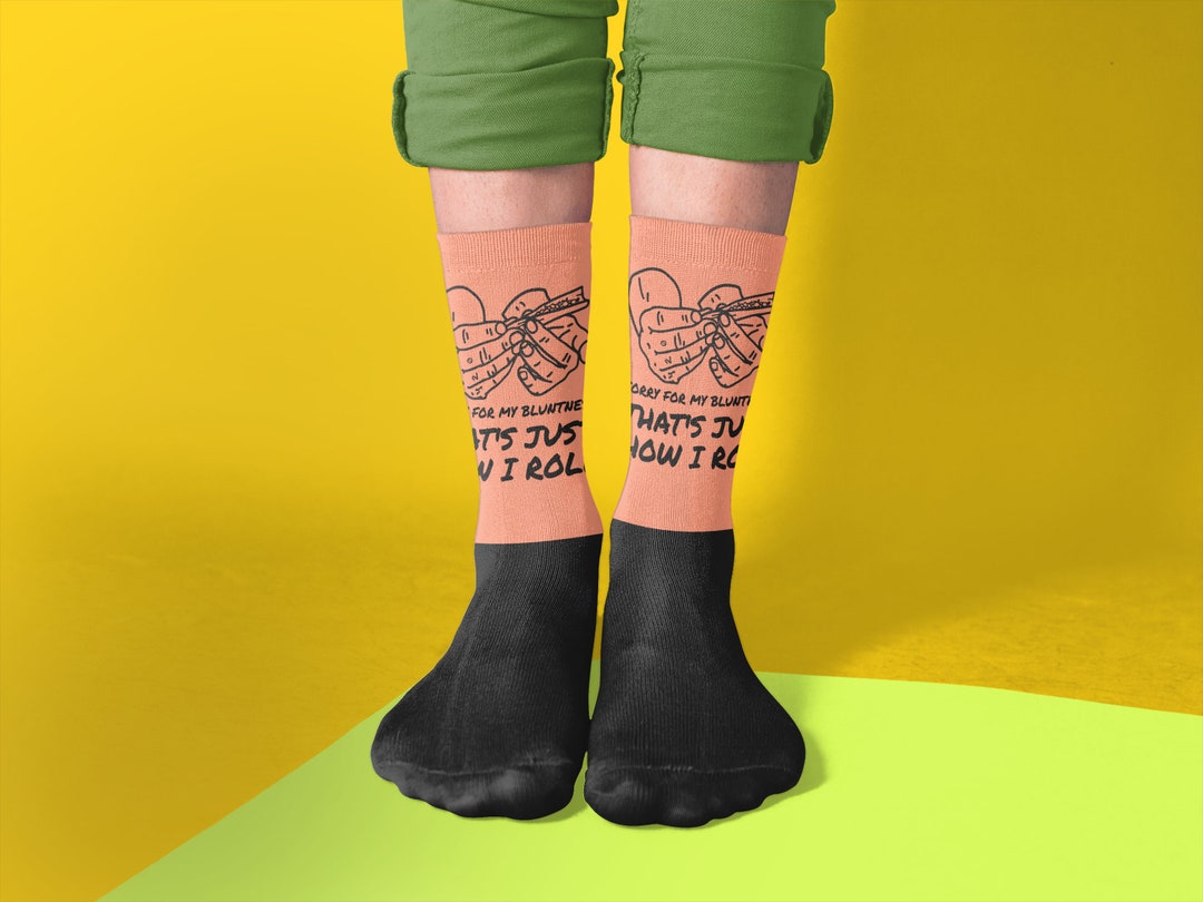 Sorry Not Sorry Socks - Etsy