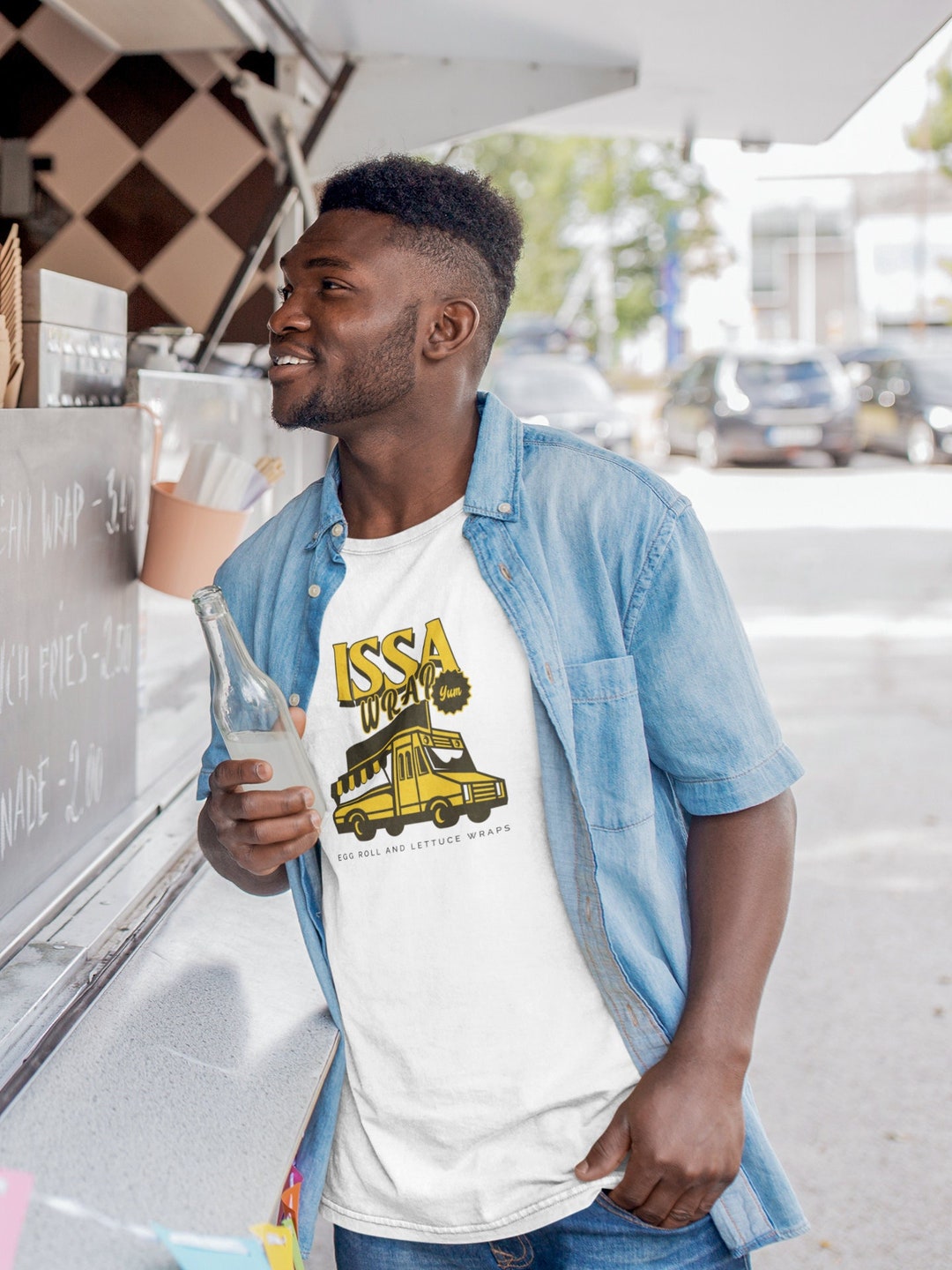 ISSA Wrap Food Truck, Flagship Logo, ISSA Wrap Merch Short-sleeve ...