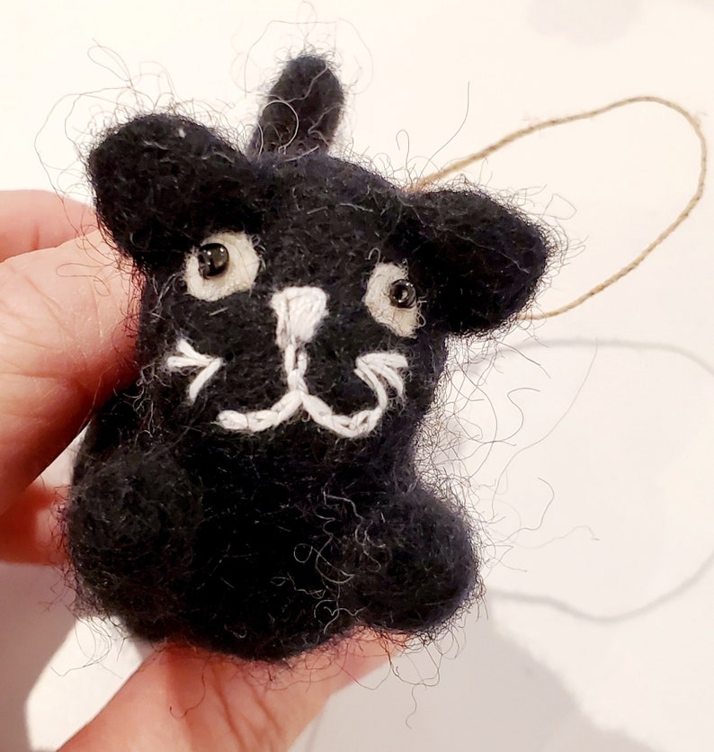 Wool Felt Cat Ornaments - Etsy