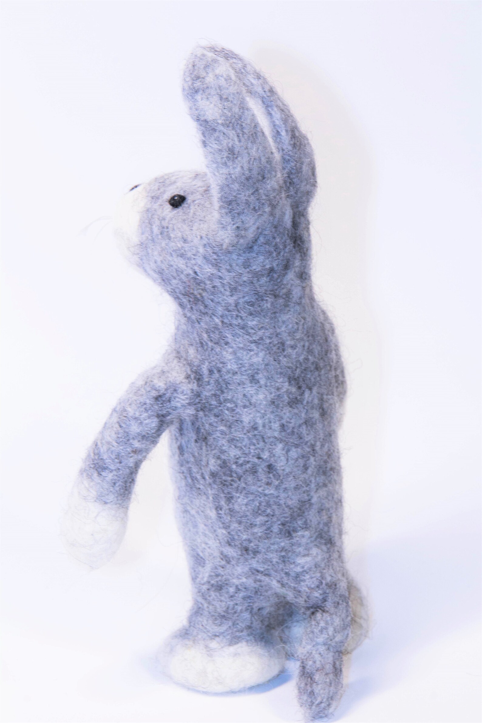 Wool Felt Standing Rabbit - Etsy