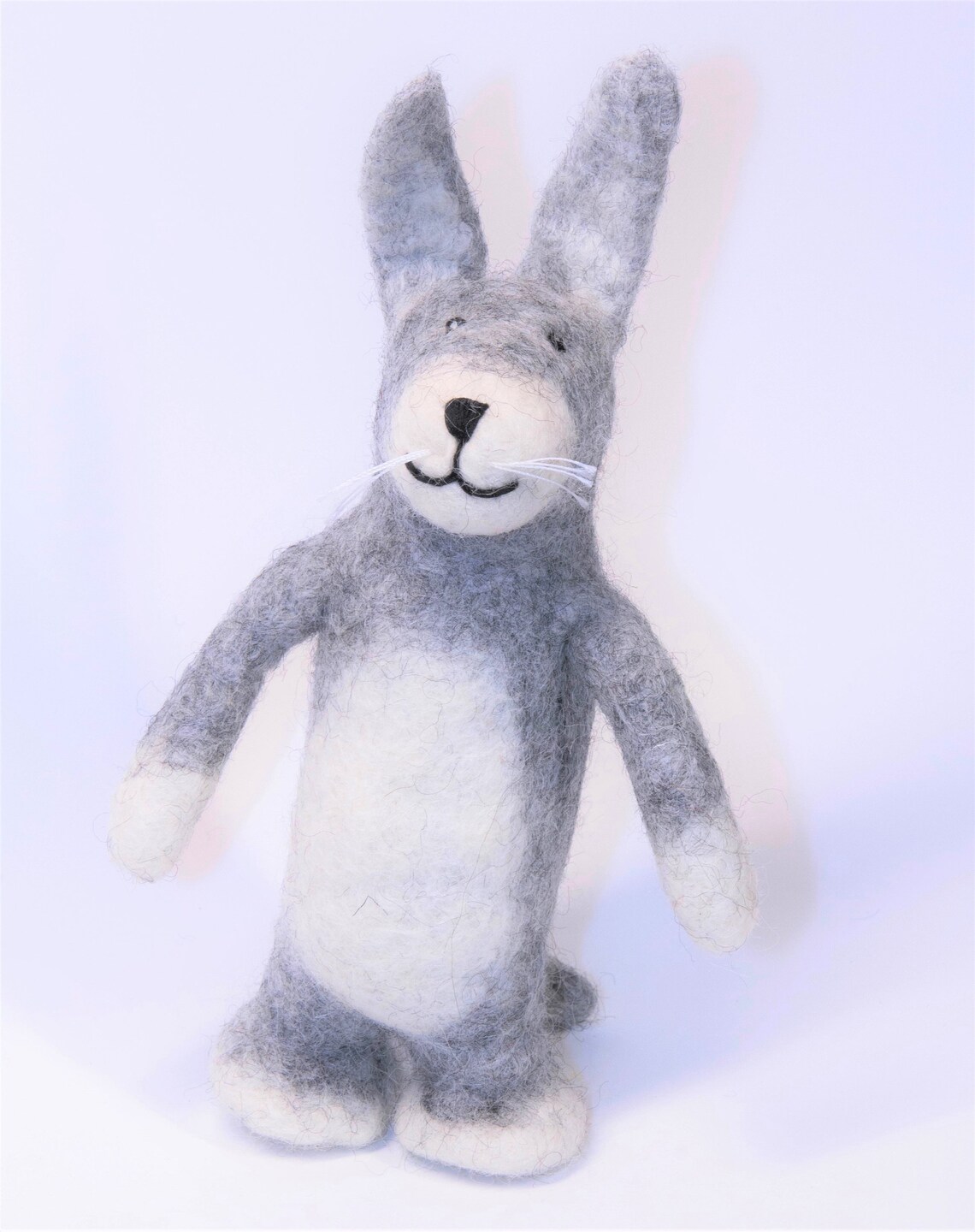 Wool Felt Standing Rabbit - Etsy