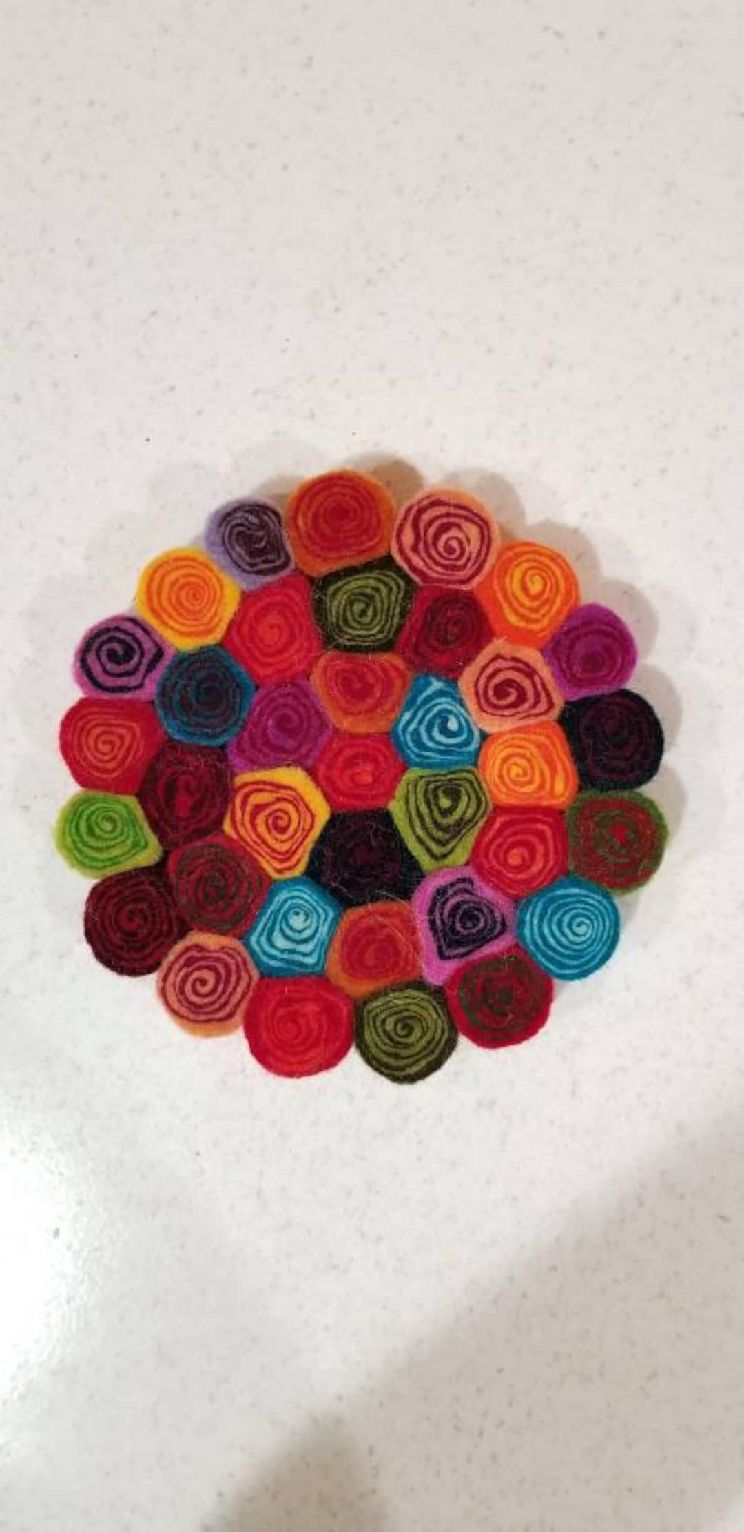 Wool Felt Candy Swirl Trivet - Etsy