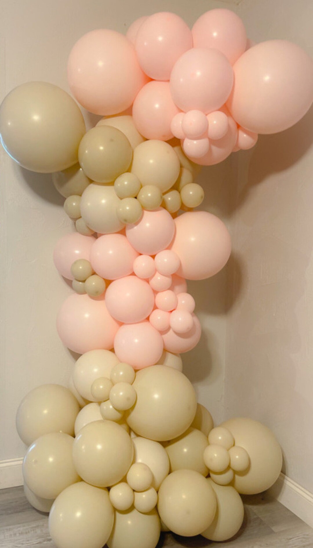 Blush Balloon Garland Kit, Blush Baby Shower Balloon Garland, BOHO ...