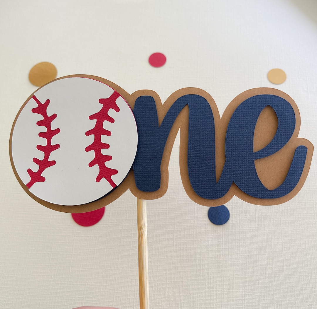 Baseball First Birthday Cake Topper, Rookie Year Birthday Cake Topper ...