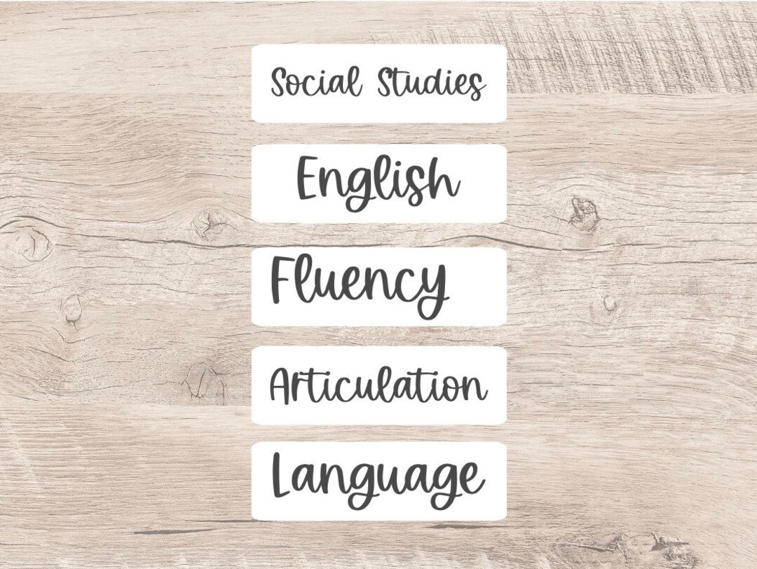 Binder Label, Custom Binder Label, Folder Label, School Binder Label - Etsy