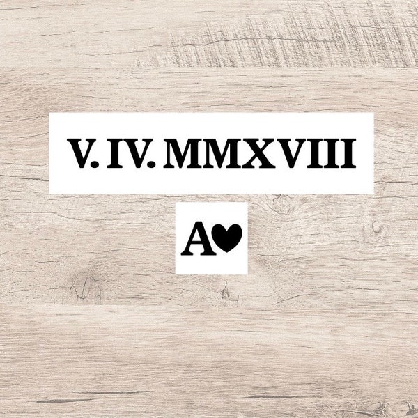 Roman Numeral Decal - Etsy