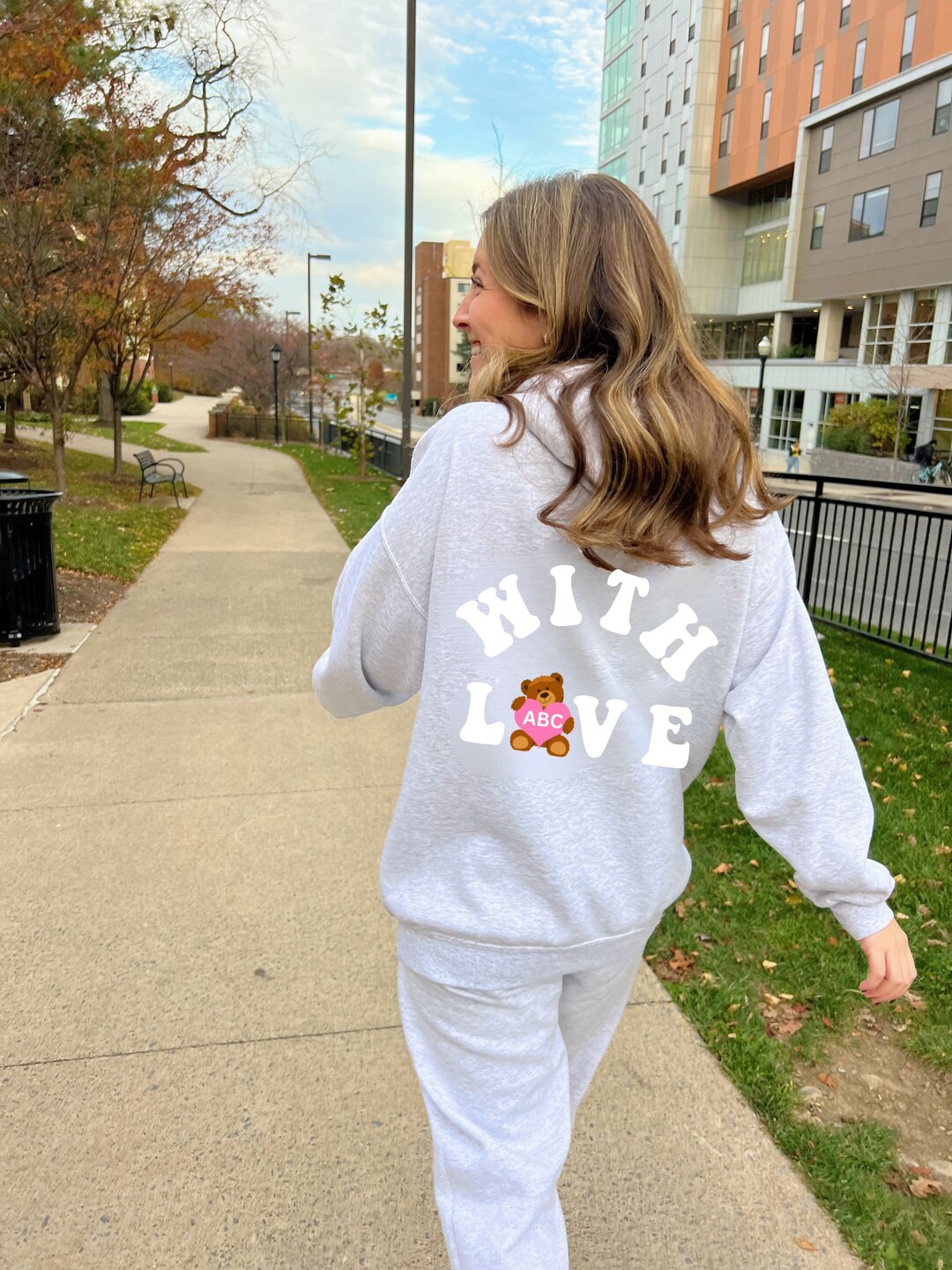 CUSTOM Teddy Bear Sweat Set College/sorority, Tailgate - Etsy