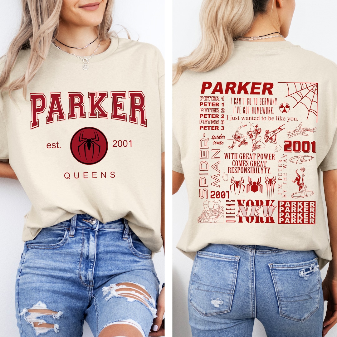 Marvel Peter Parker Shirt, the Spider-man Est 2001 Shirt, Superhero ...