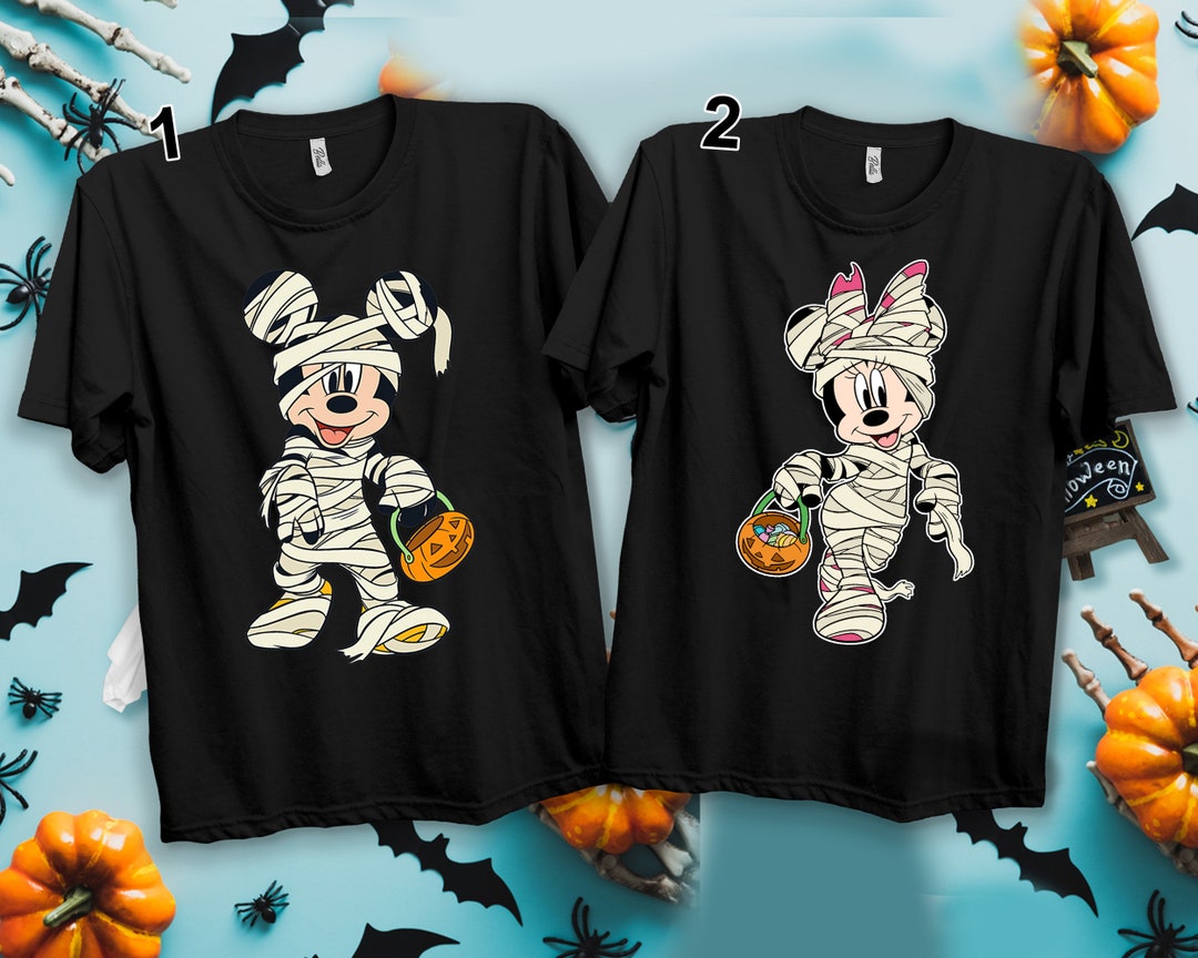 Disney Mickey and Minnie Mouse Mummy With Pumpkin Basket Halloween ...