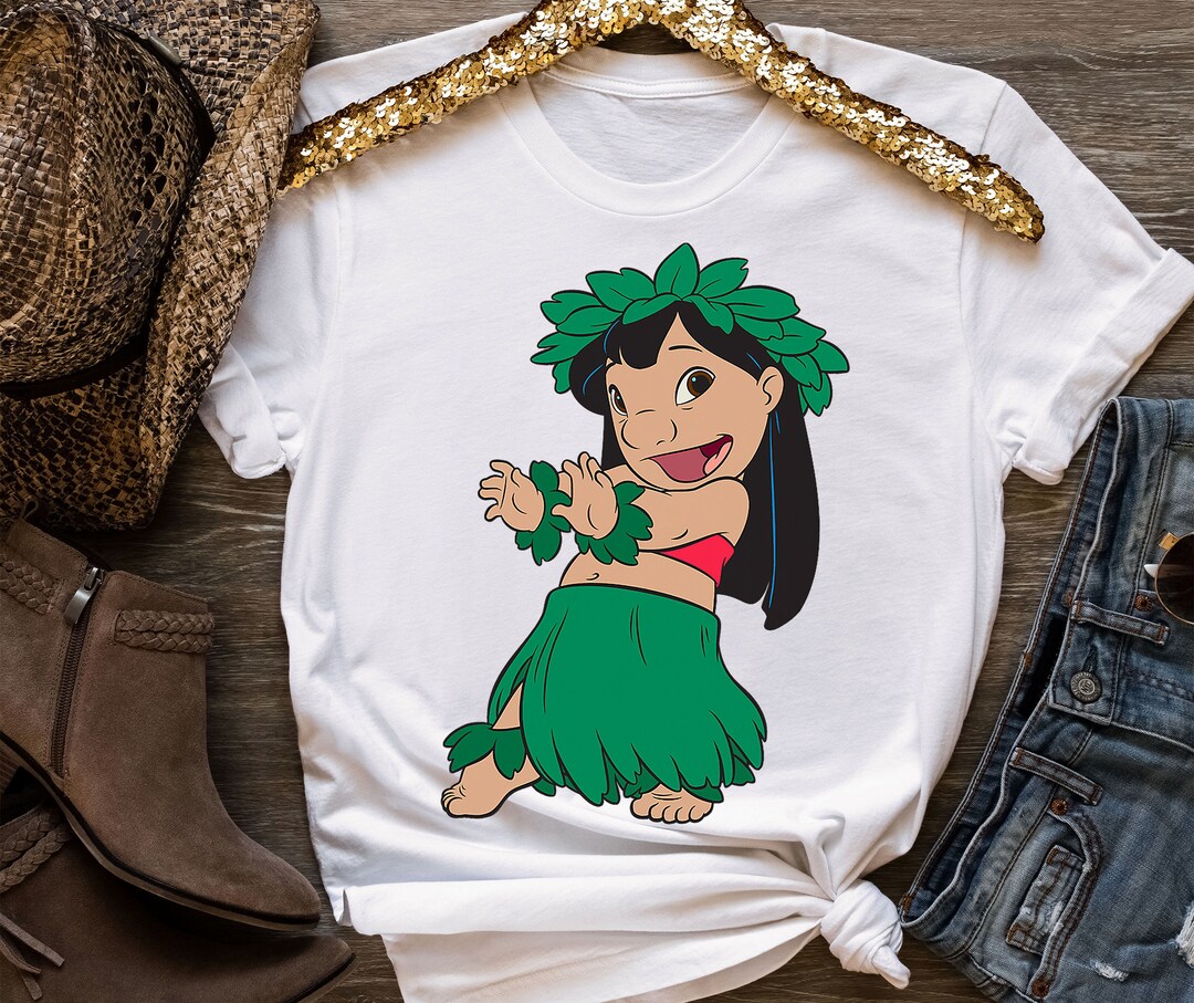 Disney Lilo and Stitch Cute Lilo Hula Dance T-shirt, Lilo T-shirt ...