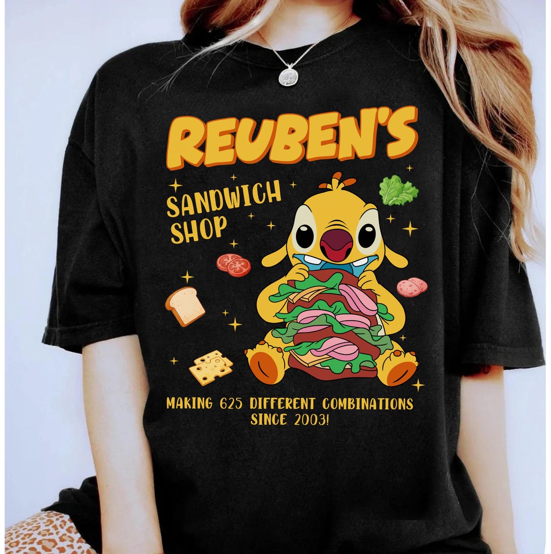 Disney Lilo and Stitch Reuben Shirt, Reuben’s Sandwich Shop Tee, Making ...