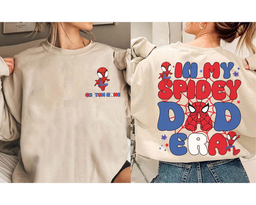Personalized in My Spidey Dad Era Shirt, Spider Hero Dad Shirt, Funny ...
