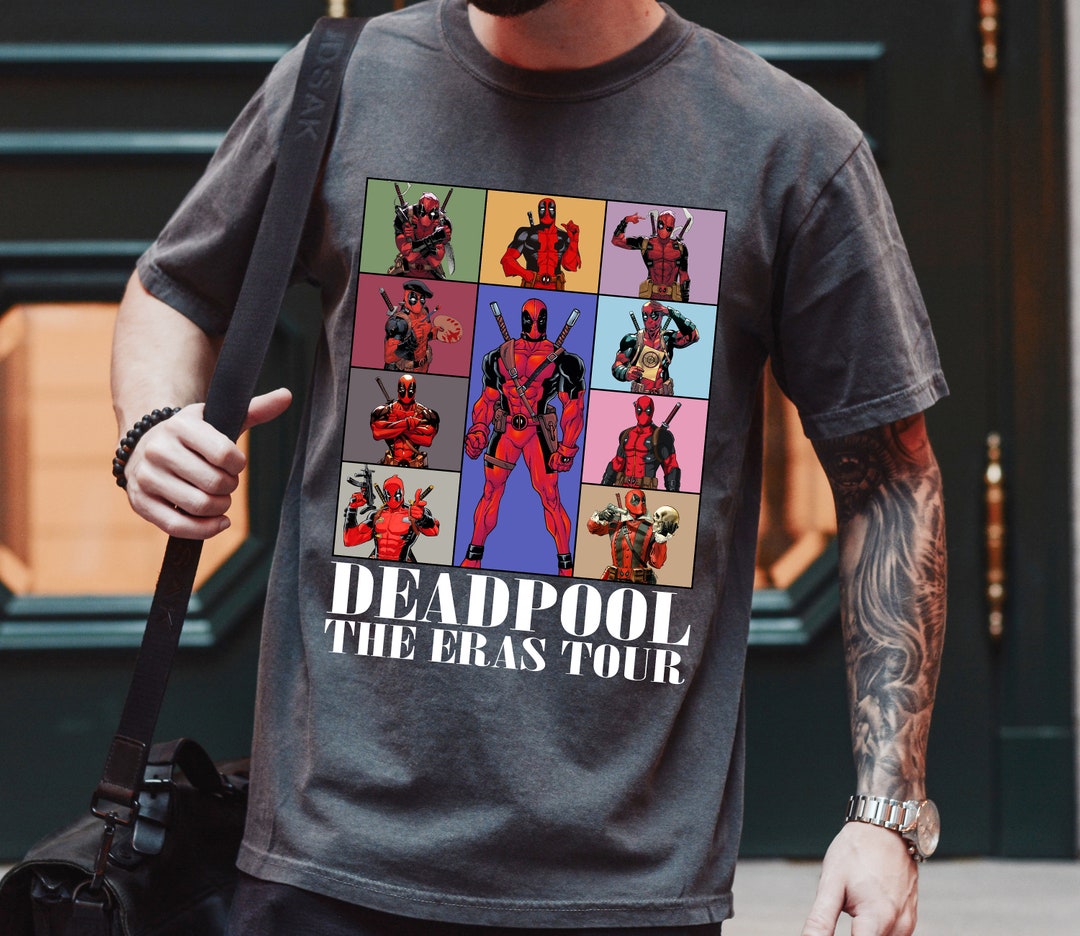 Marvel Deadpool Eras Tour Shirt, Deadpool 3 Logo Come Together Shirt ...