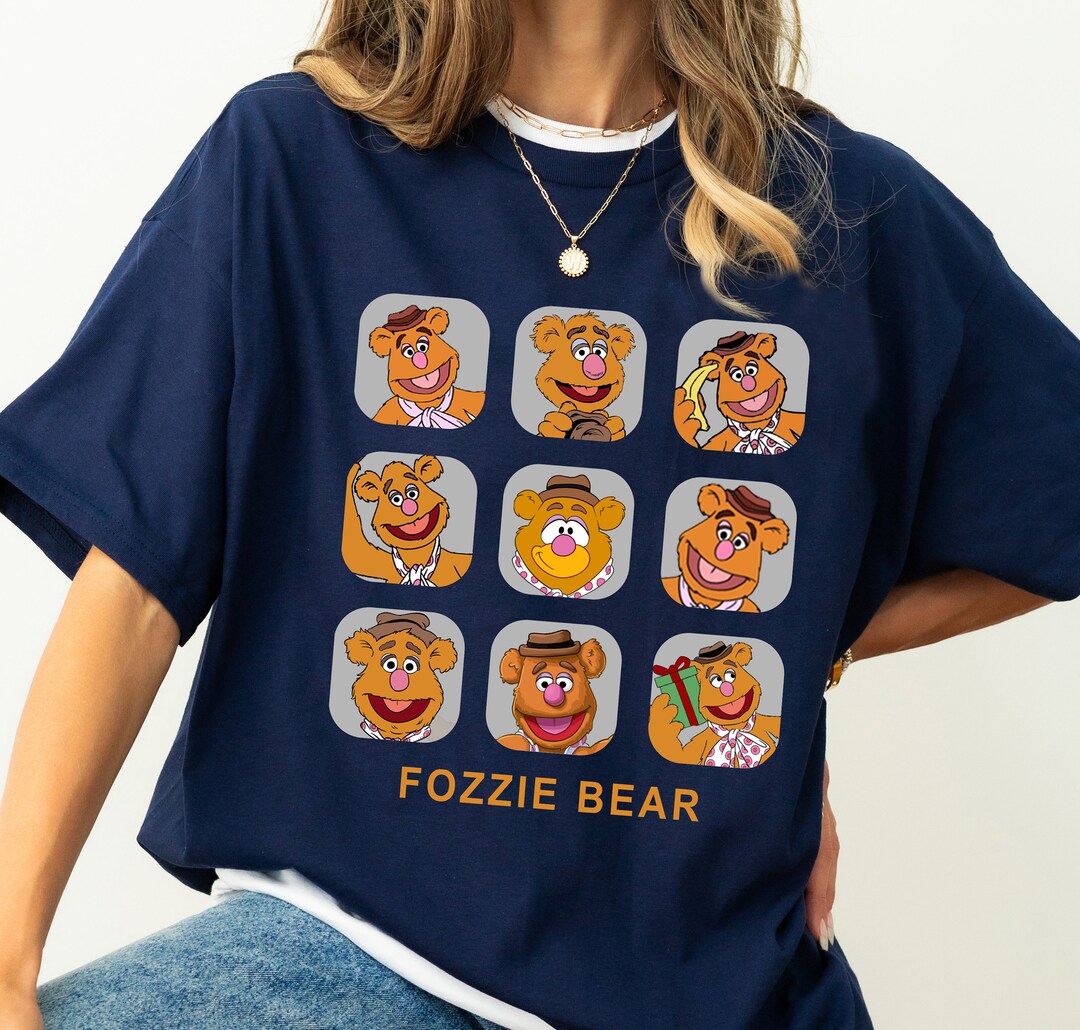 Disney the Muppets Fozzie Bear Moods Box up Shirt, Fozzie Bear Funny ...