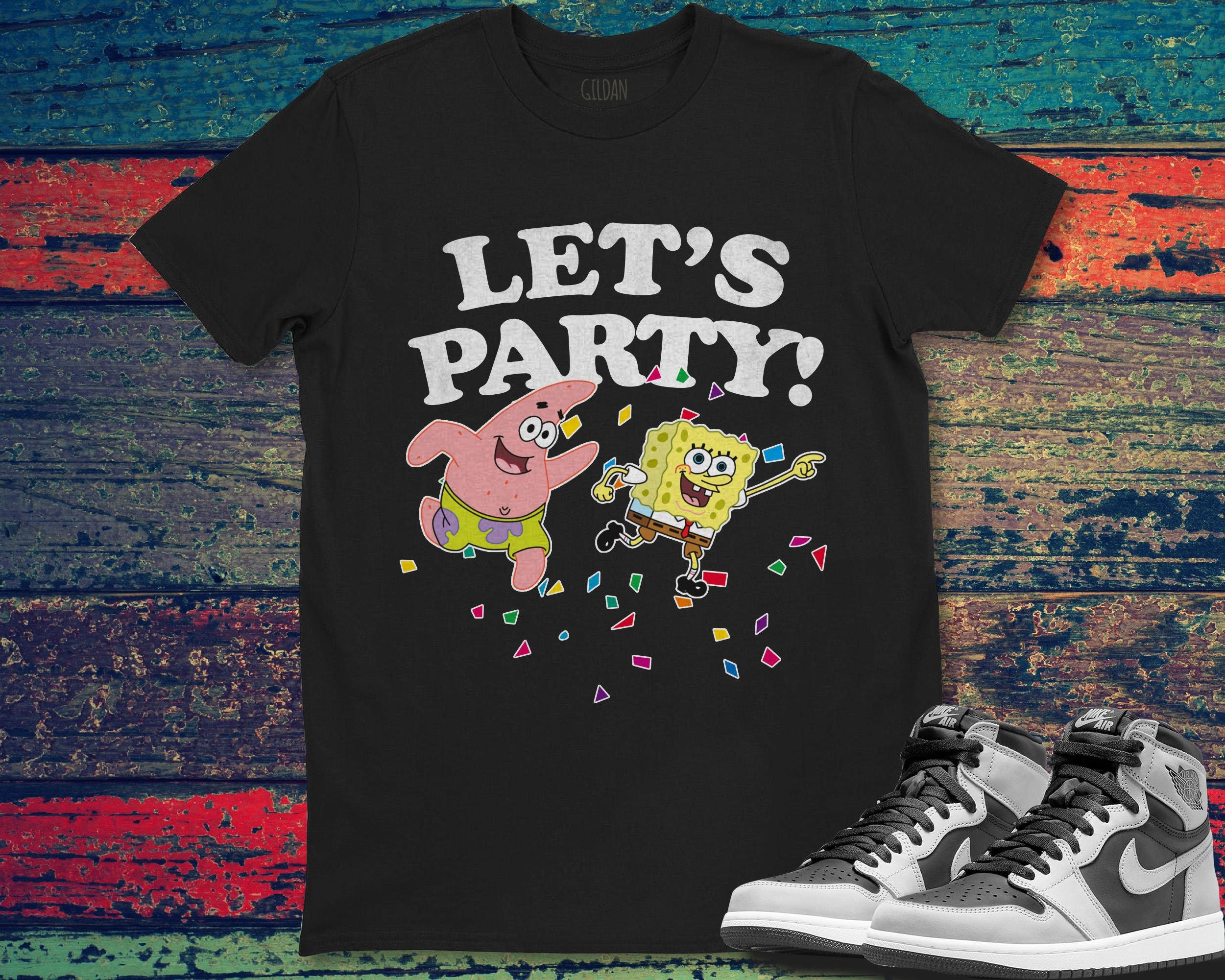 Spongebob Patrick Star Birthday Let's Party Funny Unisex | Etsy