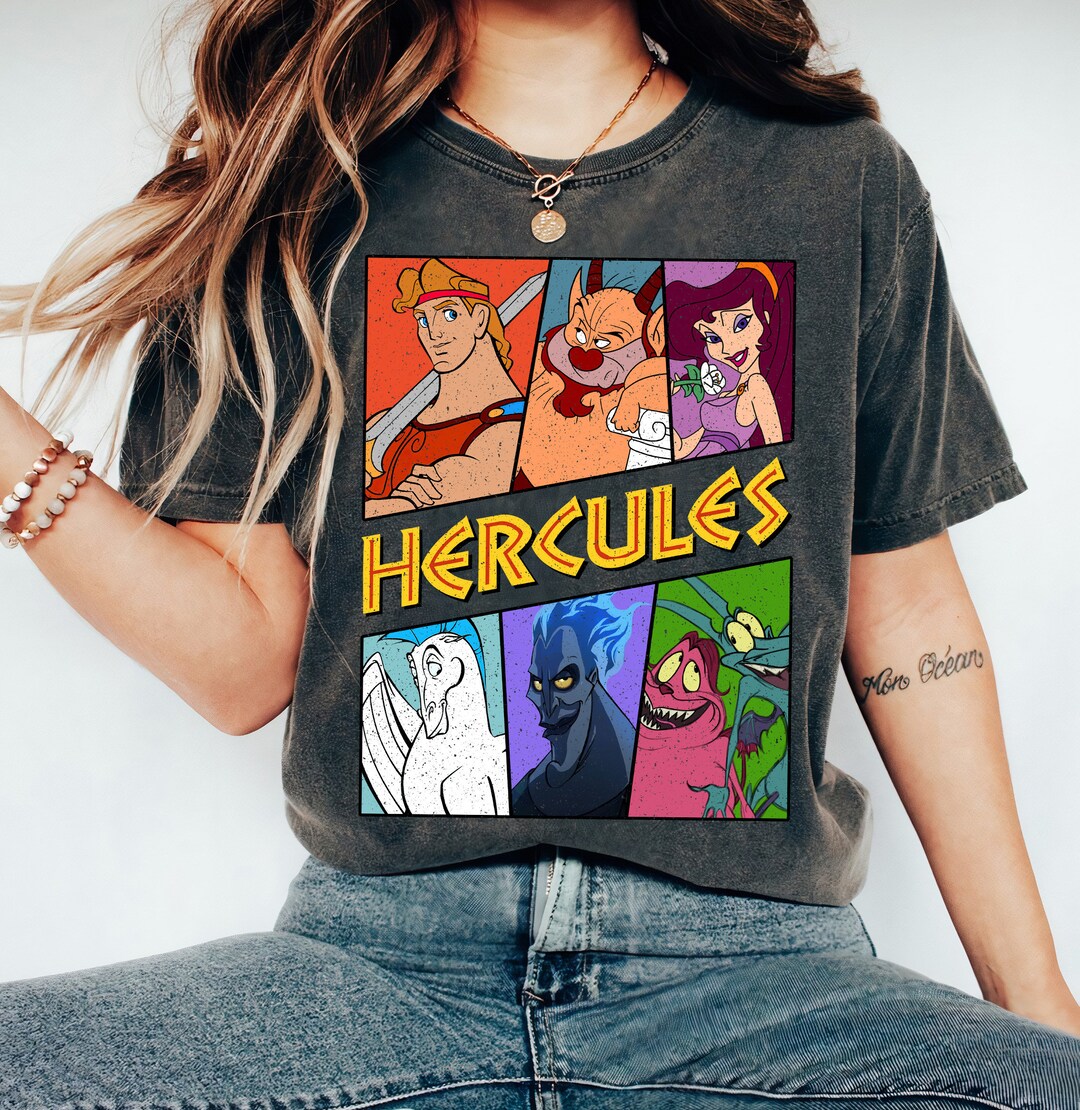 Disney Hercules Group Retro 90s Shirt, Vintage Hercules Tee, Disneyland ...