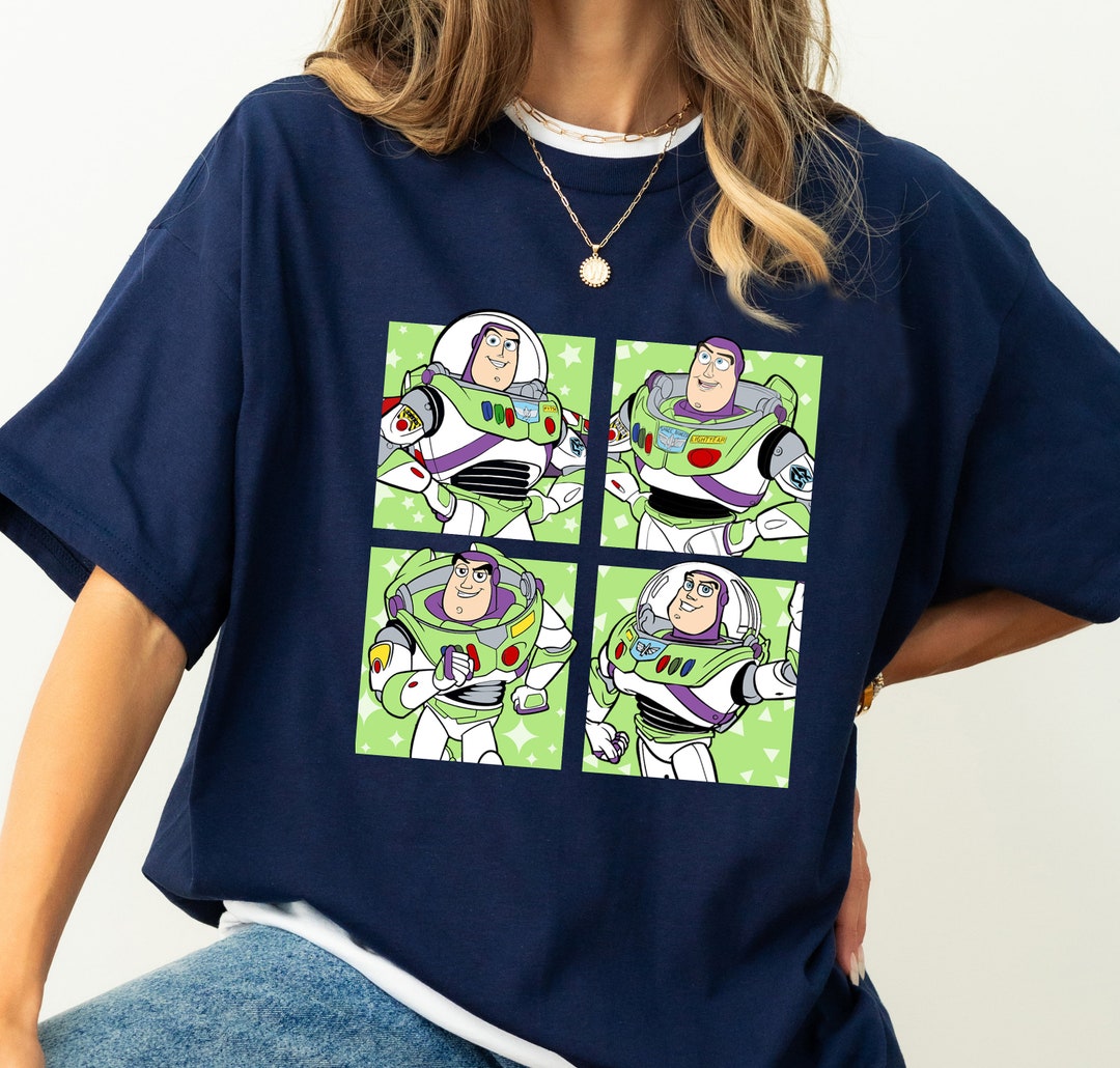 Cute Buzz Lightyear Portrait Shirt, Disney Toy Story Retro T-shirt ...