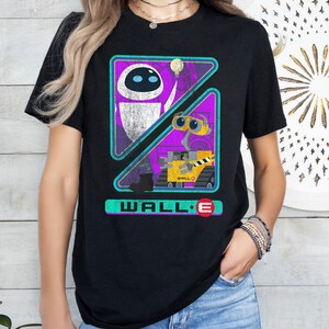Disney Pixar Wall-e Triangles and Eve Graphic T-shirt, Wall-e Portrait ...