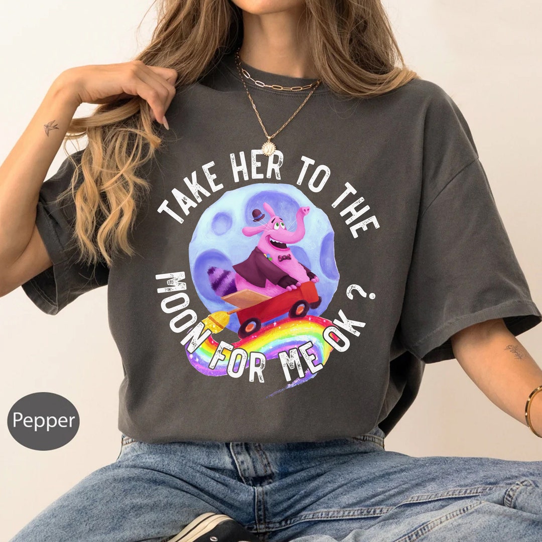 Camisa Disney Vintage Inside Out Bing Bong, llévala a la luna para mí ...