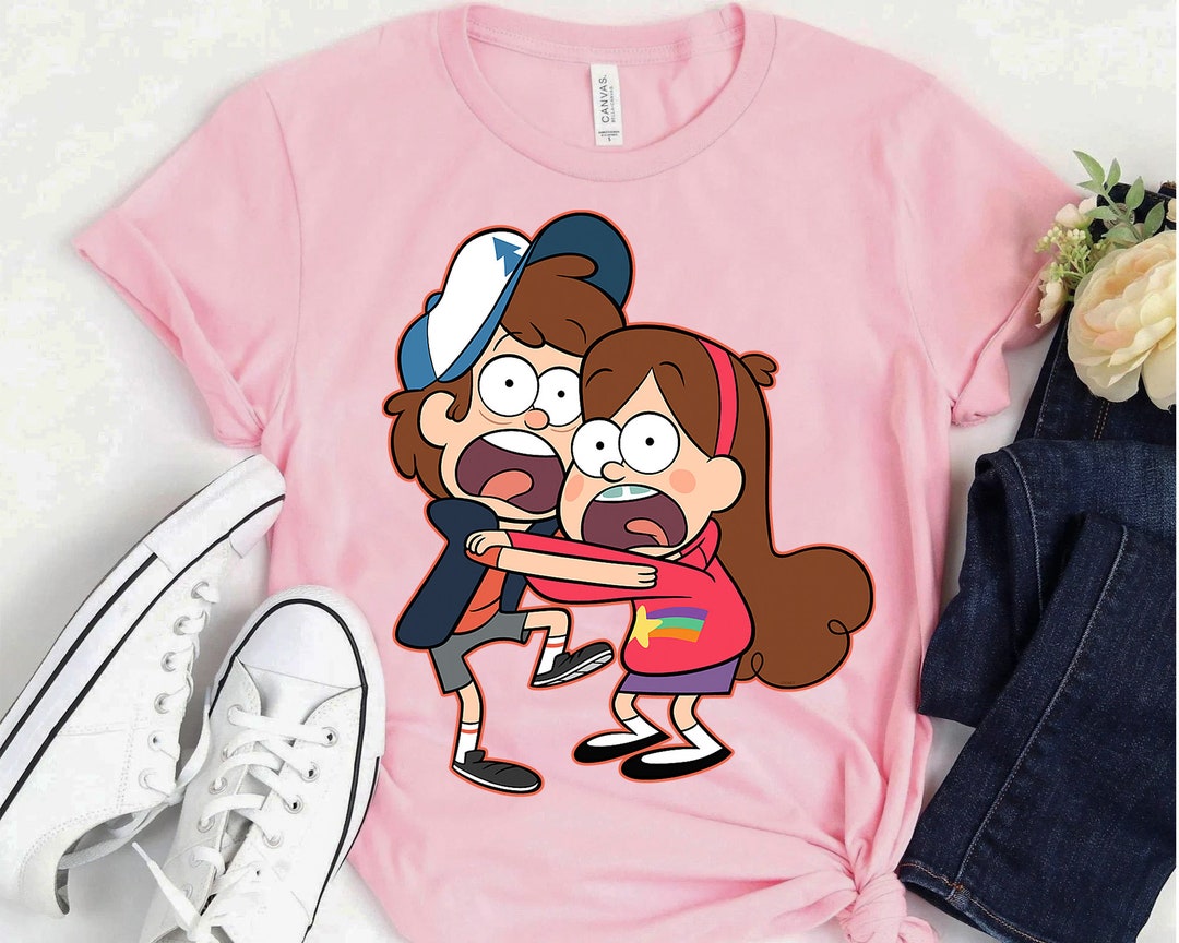 Disney Channel Gravity Falls Dipper and Mabel Pines T-shirt, Disney ...