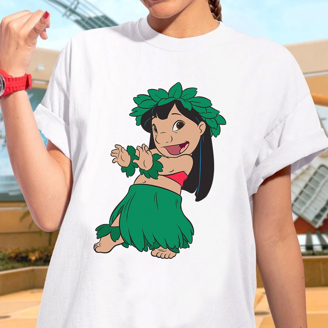 Disney Lilo y Stitch linda camiseta de baile Lilo Hula, camiseta de ...