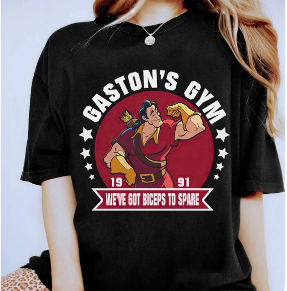 Camiseta Disney Gaston Disney Beauty And The Beast Gaston's Gym We've