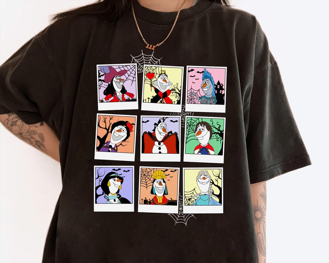 Disney Olaf Cosplay Halloween Costume Shirt, Olaf Villains Costume Tee ...