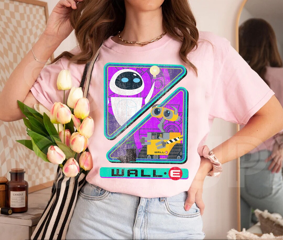 Disney Pixar Wall-e Triangles and Eve Graphic T-shirt Wall-e - Etsy
