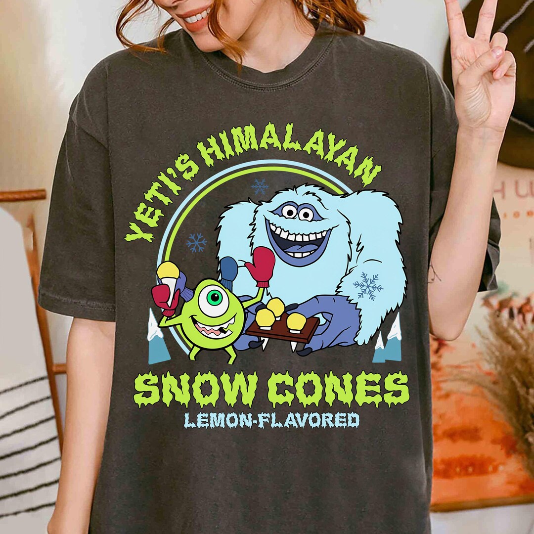 Disney Pixar Monsters Inc Yeti's Himallayan Shirt, Mike Sully Snow ...
