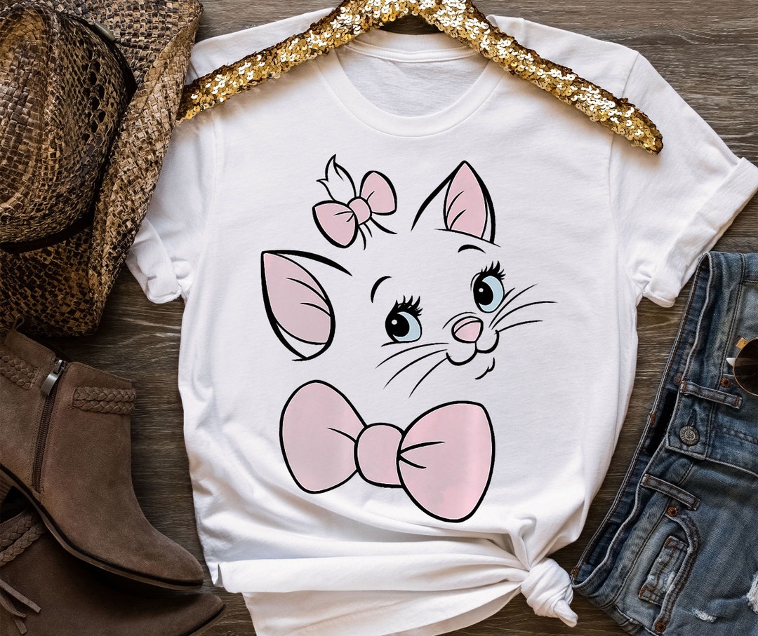 Disney the Aristocats Marie Large Face T-shirt the Aristocats - Etsy
