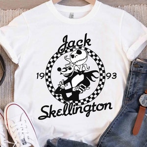 Disney the Nightmare Before Christmas Est 1993 Checkerboard Portrait ...