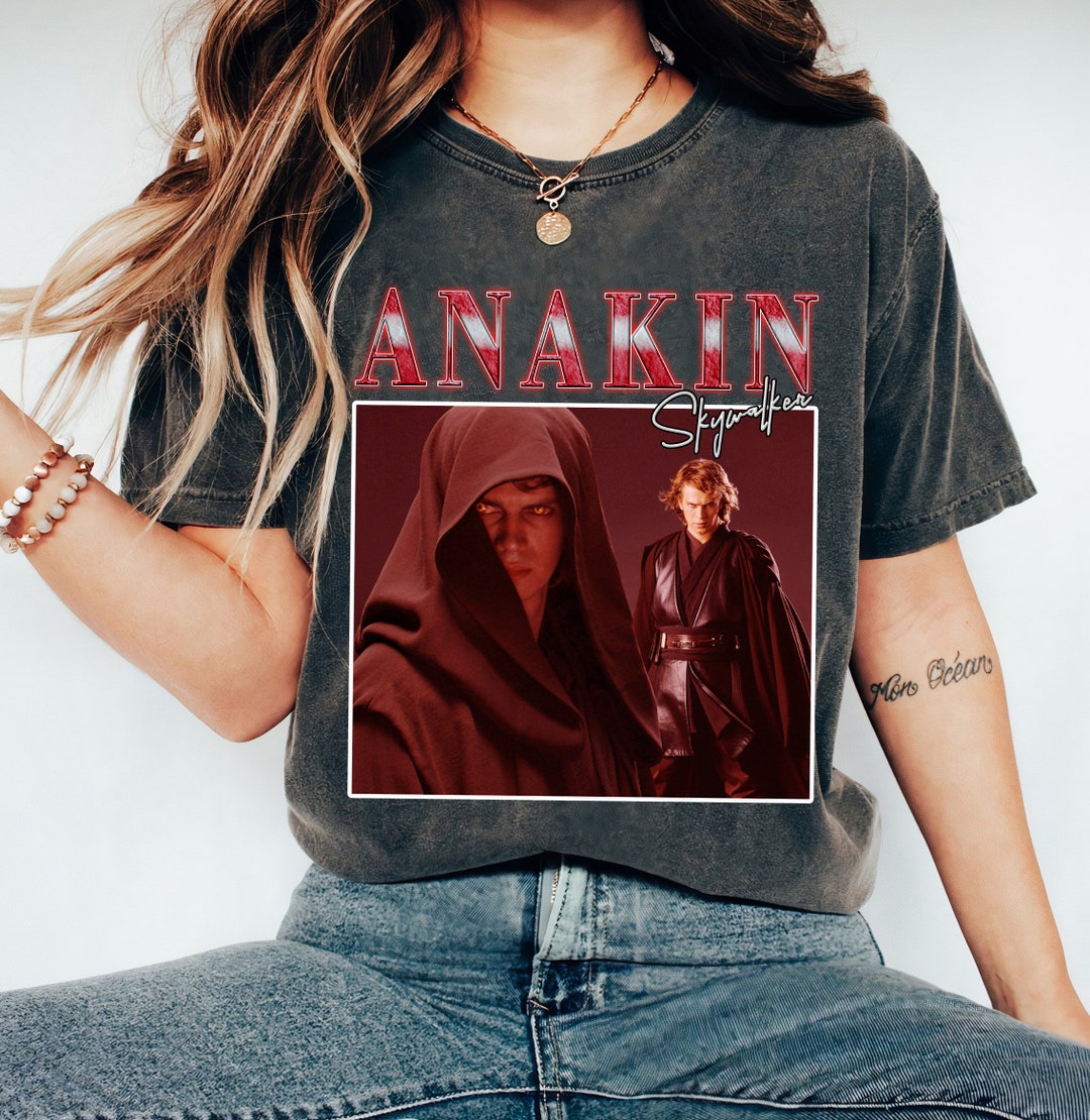 Star Wars Anakin Skywalker Portrait Poster Signature Graphic T-shirt ...