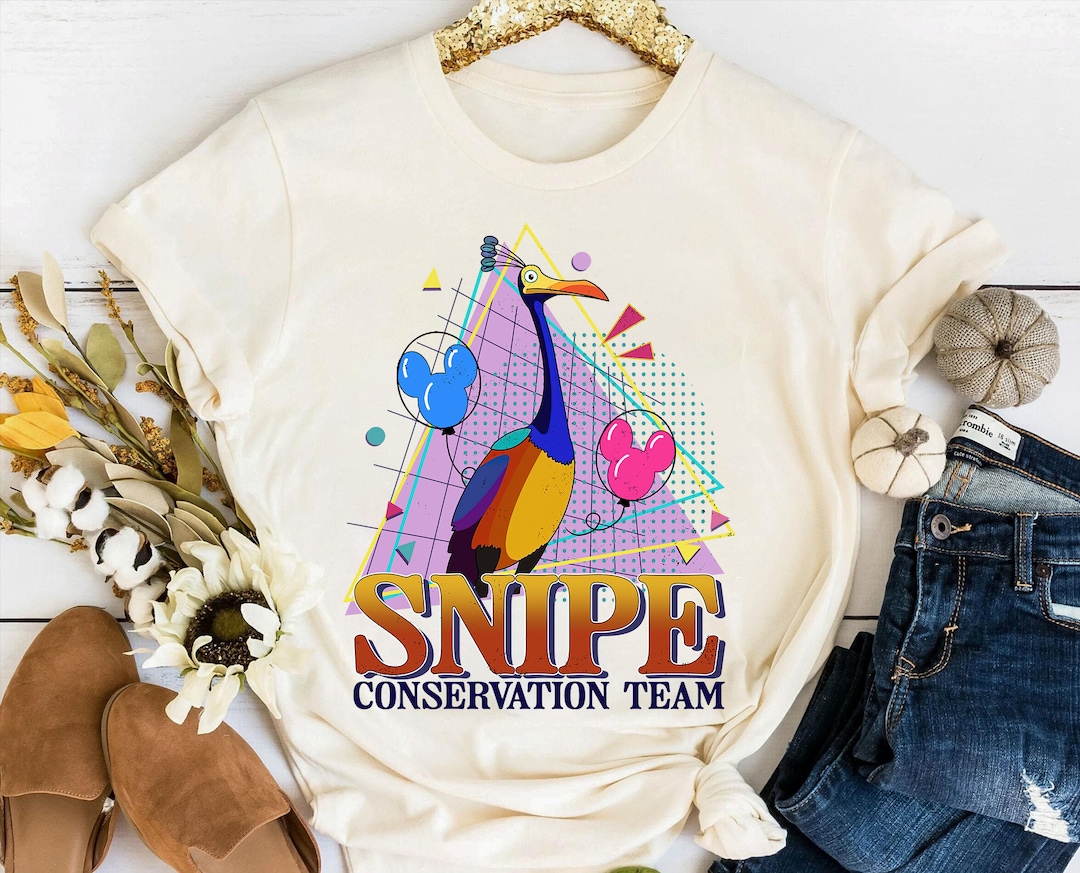 Retro 90s Disney Kevin Snipe Conservation Team Paradise Falls Shirt, up ...