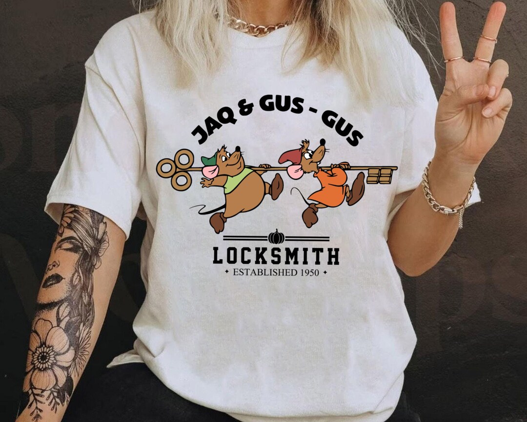 Disney Jaq and Gus-gus Cinderella T-shirt, Locksmith Established 1950 ...