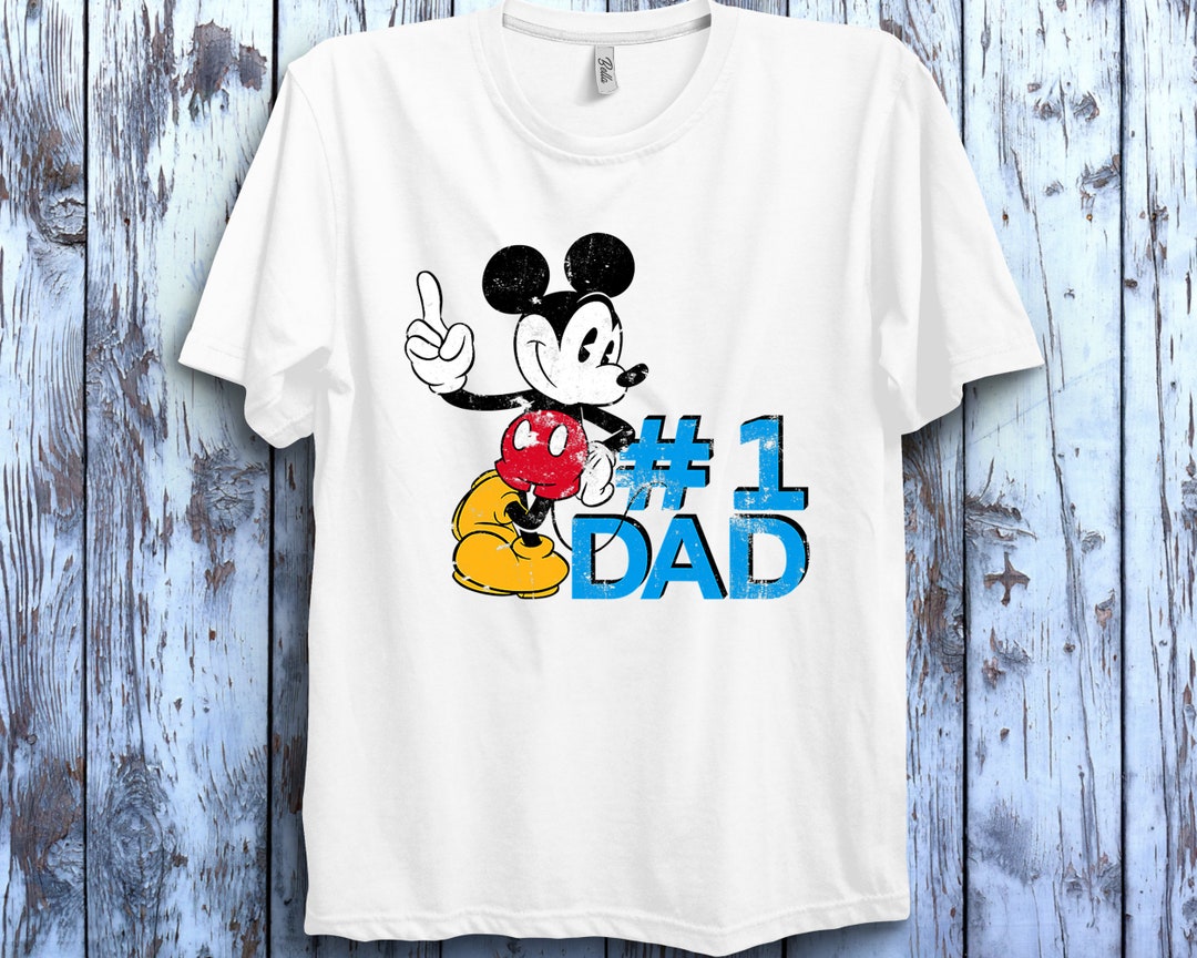 Disney Mickey Mouse Father's Day 1 Dad T-shirt Unisex Gift - Etsy