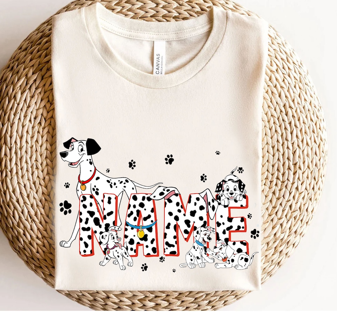 Custom Name 101 Dalmatians Shirt, Personalized Disney Pongo Perdita ...