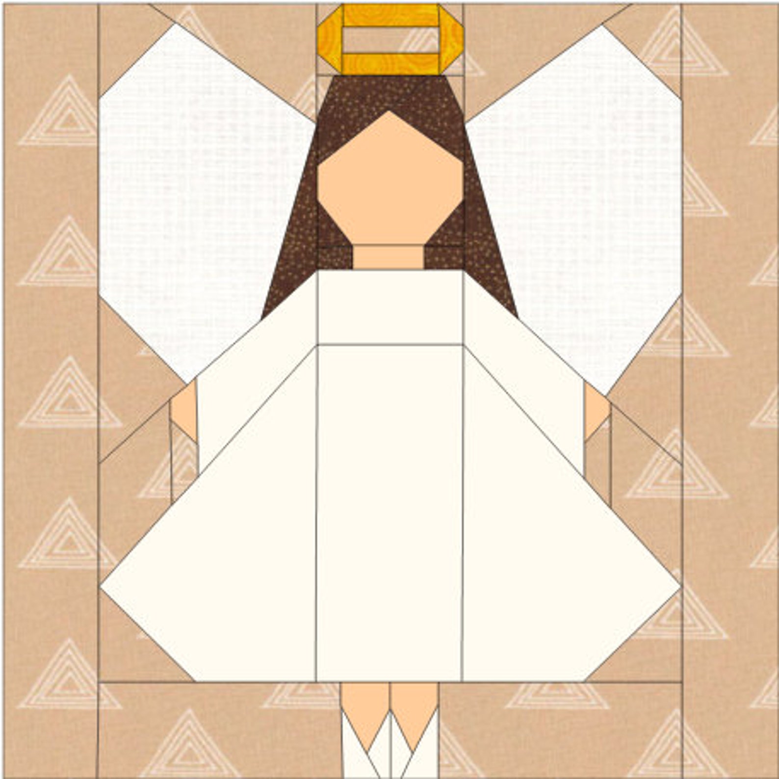 Angel Quilt Block Pattern Paper Piecing PDF - Etsy