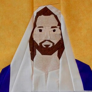 Jesus Quilt Block Foundation Paper Piecing Pattern PDF - Etsy
