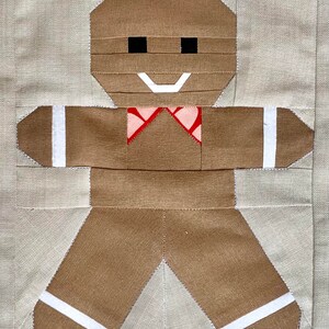 Gingerbread Boy Quilt Block Foundation Paper Piecing Pattern - Etsy