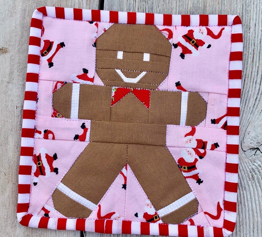 Gingerbread Boy Quilt Block Foundation Paper Piecing Pattern - Etsy