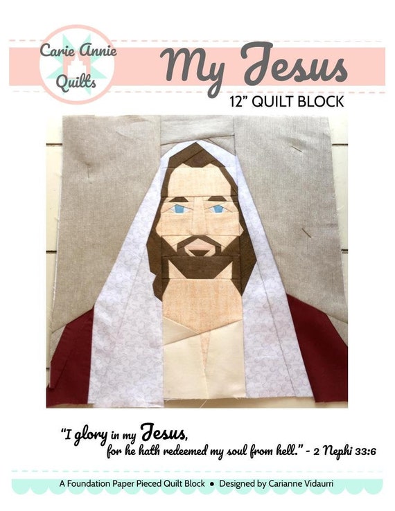Jesus Quilt Block Foundation Paper Piecing Pattern PDF - Etsy