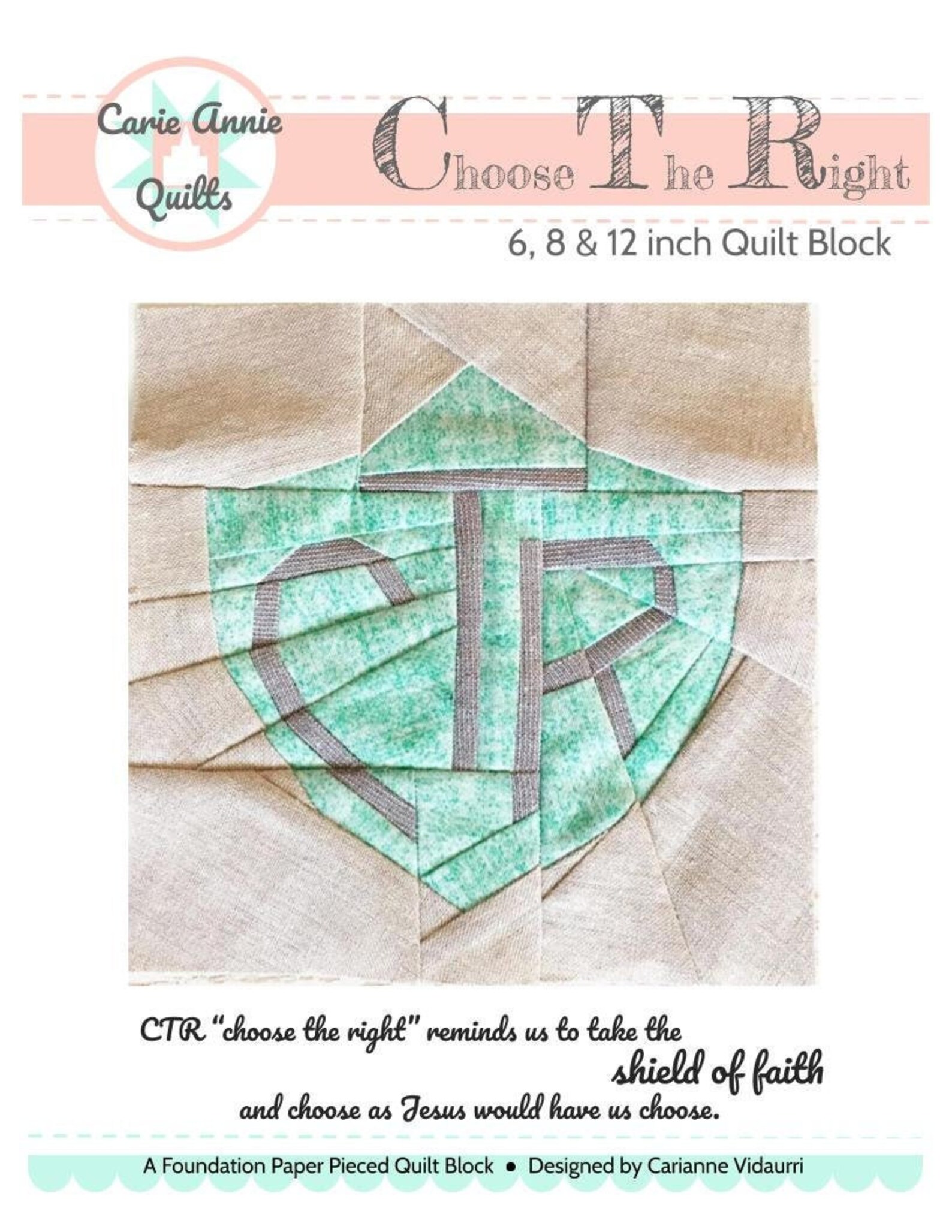 CTR Choose the Right Paper Piecing Pattern PDF - Etsy