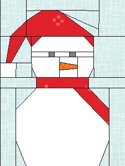 Snowman Quilt Block Foundation Paper Piecing Pattern PDF - Etsy